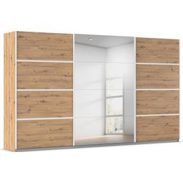 Kleiderschrank Rauch "Schwebet&uuml;renschrank OTTO&acute;s Choice Garderobe Schrank TOP ANGEBOT Avola", beige (eiche artisan, leisten wei&szlig;), B:360cm H:229cm T:62cm, Holzwerkstoff, Schr&auml;nke, Kleiderschrank, mit eleganten Zierleisten in Chrom, Schwarz oder Wei&szlig; MADE IN GERMANY