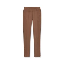 Madeleine Mode Leggings MADELEINE "Leggings Leggings mit Saumzippern", Damen, Gr. 38, N-Gr, braun (nougatbraun), Obermaterial: 92% Polyester PES. 8% Elasthan EL., Hosen Leggings