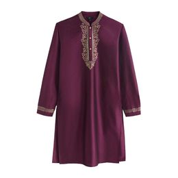 next Traditional Button Up Shirt 'Kurta' male Purple size M