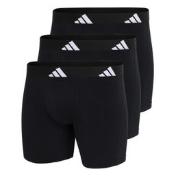 Boxer adidas Sportswear "Active Flex Cotton", Herren, Gr. XL, schwarz (000, schwarz), Single Jersey, Obermaterial: 95% Baumwolle, 5% Elasthan, unifarben mit Farbeinsatz, k&ouml;rpernah, Unterhosen Boxer, elastisch, Logo-Bund, sportlicher Look, ohne Eingriff