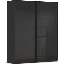 Schwebet&uuml;renschrank Rauch "Kleiderschrank Schrank Garderobe Schlafzimmerschrank CONTIDO", schwarz (schwarz, glas schwarz), B:181cm H:223cm T:68cm, Holzwerkstoff, Schr&auml;nke, Schwebet&uuml;renschrank, aus hochwertigem Material in 6 Breiten 2 Griff-Farben MADE IN GERMANY