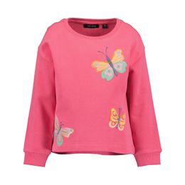 Sweater Blue Seven "Blue Seven M&auml;dchen Sweatshirt langarm", M&auml;dchen, Gr. 134, 4210, pink, 100% Baumwolle, normal normal, Rundhals, gerader Abschluss, Sweatshirts Sweater