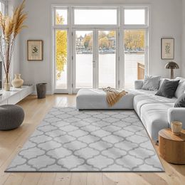 Teppich the carpet "Knight", grau, B:140cm H:12mm L:200cm, Polyester, Teppiche, Teppich, moderner Wohnzimmer Teppich elegant gl&auml;nzender Flor