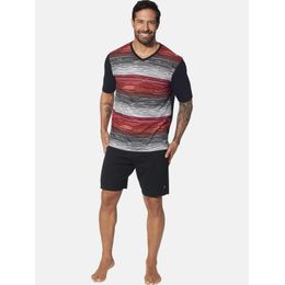 Schlafanzug Jan Vanderstorm "Kurzer Schlafanzug AUDUN", Herren, Gr. XL, schwarz, Obermaterial: 100% Baumwolle CO., Homewear-Sets Schlafanzug