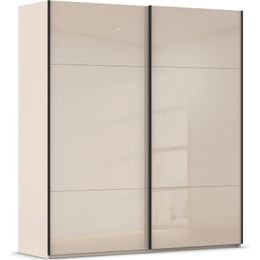 Schwebet&uuml;renschrank Rauch "Kleiderschrank Schrank Garderobe Schlafzimmerschrank CONTIDO", beige (beige, glas beige (champagner)), B:201cm H:223cm T:68cm, Holzwerkstoff, Schr&auml;nke, Schwebet&uuml;renschrank, aus hochwertigem Material in 6 Breiten 2 Griff-Farben MADE IN GERMANY