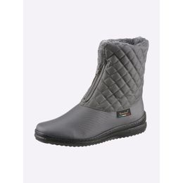 Stiefelette, Damen, Gr. 38, grau, Textil, Schuhe Stiefelette