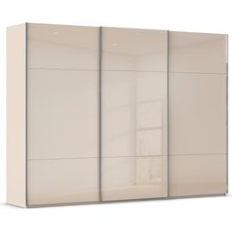Schwebet&uuml;renschrank Rauch "Kleiderschrank Schrank Garderobe Schlafzimmerschrank CONTIDO", beige (beige, glas beige (champagner)), B:301cm H:223cm T:68cm, Holzwerkstoff, Schr&auml;nke, Schwebet&uuml;renschrank, aus hochwertigem Material in 6 Breiten 2 Griff-Farben MADE IN GERMANY
