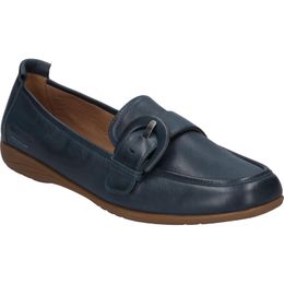 Ballerina Josef Seibel "Fenja 19, ocean", Damen, Gr. 41, blau (ocean), Obermaterial: 100% Rindsleder Leather cow., Schuhe Ballerina