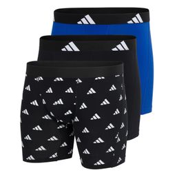 Boxer adidas Sportswear "Active Flex Cotton", Herren, Gr. M, 913,, Single Jersey, Obermaterial: 95% Baumwolle, 5% Elasthan, unifarben mit Farbeinsatz, k&ouml;rpernah, Unterhosen Boxer, elastisch, Logo-Bund, sportlicher Look, ohne Eingriff