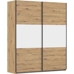 Schwebet&uuml;renschrank Rauch "Kleiderschrank Schrank Garderobe Garderobenschrank W&auml;scheschrank NEO", wei&szlig; (eiche artisan, alpinwei&szlig;), B:175cm H:210cm T:59cm, Holzwerkstoff, Schr&auml;nke, Schwebet&uuml;renschrank, mit gro&szlig;z&uuml;gigem Stauraum und vielf&auml;ltigen Farbkombinationen