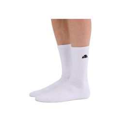 Sneakersocken Ellesse "Socken ALACRE Crew Socks 3er Pack", Damen, Gr. 37-42,5, braun (wei&szlig;), Obermaterial: 68% Baumwolle CO. 16% Polyester PES. 14% Polyamid PA. 2% Elasthan EL., Socken Sneakersocken