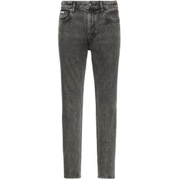 Slim-fit-Jeans Calvin Klein Jeans "SLIM TAPER", Damen, Gr. 38, L&auml;nge 32, oyster grau, Denim/Jeans, Obermaterial: 98% Baumwolle, 2% Elasthan, gerade, unten schmal lang, Jeans Slim-fit-Jeans, mit Markenlabel