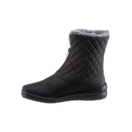 Stiefelette, Damen, Gr. 39, schwarz, Textil, Schuhe Stiefelette