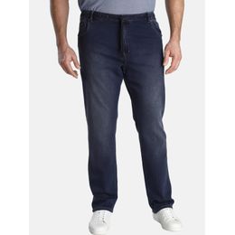 Dehnbund-Jeans CHARLES COLBY "Jeans BARON KEYLAN", Damen, Gr. 27, N-Gr, blau (dunkelblau), Obermaterial: 65% Baumwolle CO. 33% Polyester COOLMAX PES(Coolmax). 2% Elasthan EL., Hosen