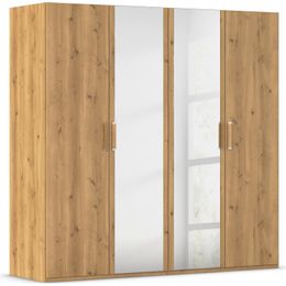 Dreht&uuml;renschrank Rauch "Kleiderschrank Schrank Garderobe Schlafzimmerschrank EVELYN", braun (asteiche), B:201cm H:197cm T:61cm, Holzwerkstoff, Schr&auml;nke, Dreht&uuml;renschrank, in elegantem Stil, viel Stauraum 3 Breiten und 2 H&ouml;hen MADE IN GERMANY