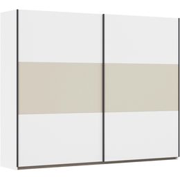 Schwebet&uuml;renschrank Rauch "Kleiderschrank Schrank Garderobe Garderobenschrank W&auml;scheschrank NEO", beige (alpinwei&szlig;, beige (champagner)), B:261cm H:210cm T:59cm, Holzwerkstoff, Schr&auml;nke, Schwebet&uuml;renschrank, mit gro&szlig;z&uuml;gigem Stauraum und vielf&auml;ltigen Farbkombinationen