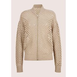Madeleine Mode Strickjacke MADELEINE "Strickjacke Strickjacke", Damen, Gr. 34, beige, Obermaterial: 35% Polyamid PA. 30% Viskose CV. 30% Wolle mw. 5% Kaschmir WS., Strickjacken Strickjacke