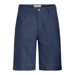 Shorts Blend "Shorts BHBILLY Shorts", Herren, Gr. S, N-Gr, blau (marineblaus), Obermaterial: 55% Leinen LI. 45% Viskose CV., Basic, normal, Hosen Shorts