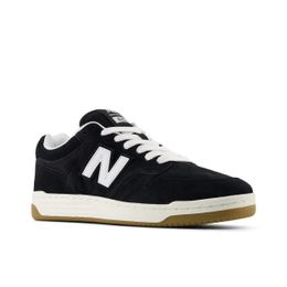 Sneaker New Balance "480", Herren, Gr. 37, schwarz, wei&szlig;, Leder, Textil, Schuhe Sneaker