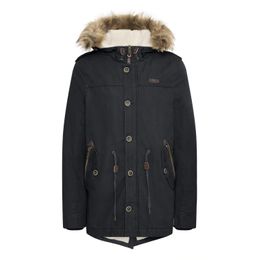 Langmantel INDICODE "Parka IDPulsoor", Herren, Gr. M, schwarz, Obermaterial: 100% Baumwolle CO., M&auml;ntel