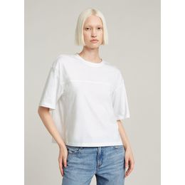 G-Star Raw G-STAR Damen T-Shirt "Horizontal Seam Loose Top"wei&szlig;, Gr. XS, Obermaterial: 100% Baumwolle, Shirts