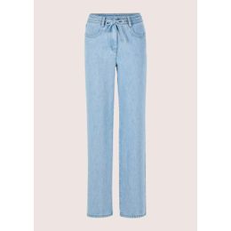 Madeleine Mode Regular-fit-Jeans MADELEINE "Jeans Sommerjeans mit Bindeband", Damen, Gr. 17, N + K Gr, beige (bleached), Obermaterial: 100% Lyocell CLY., Jeans