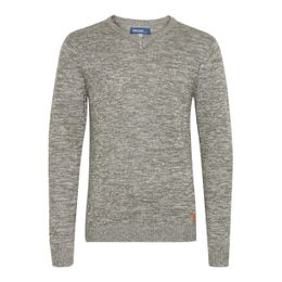 Strickfleece-Pullover Blend "Strickpullover BHDansel", Herren, Gr. XL, grau (zink mix), Obermaterial: 50% Baumwolle CO. 50% Polyacryl PAN., Pullover