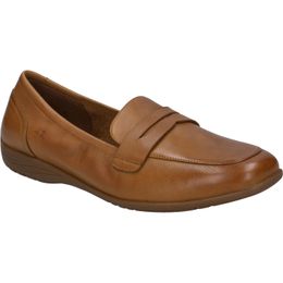 Ballerina Josef Seibel "Fenja 22, camel", Damen, Gr. 39, braun (camel), Obermaterial: 100% Rindsleder Leather cow., Schuhe Ballerina