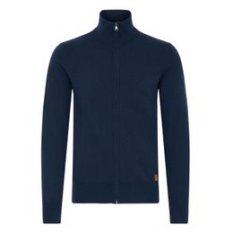 Strickjacke Blend "Trainingsjacke BHFippo", Herren, Gr. L, blau (marineblaus), Obermaterial: 70% Baumwolle CO recyc.. 30% Polyester Pol. recyc.., Strickjacken Strickjacke