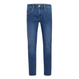 Bequeme Jeans Blend "Bequeme Jeans BHTWISTER JOGG SLIM FIT JEANS NOOS", Herren, Gr. 38, L&auml;nge 32, blau (denim middle blau), Obermaterial: 82% Baumwolle CO. 16% Polyester PES. 2% Elasthan EL., Jeans
