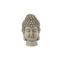 HOME STORY Buddha Fiigur grau Polyresin (Kunstharz) Ma&szlig;e (cm): B: 15 H: 25 T: 16.0 &raquo; M&ouml;bel Kraft
