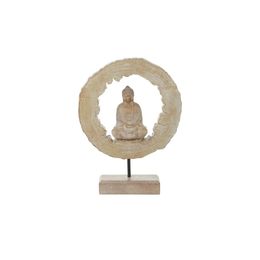 HOME STORY Buddha Objekt holzfarben Polyresin (Kunstharz) Ma&szlig;e (cm): B: 7 H: 33 &raquo; M&ouml;bel Kraft