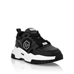 Sneaker Philipp Plein "Hexagon", Damen, Gr. 36, Normalschaft, 02, schwarz, Schuhe Sneaker