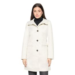 Outdoorjacke Gil Bret, Damen, Gr. 42, glacier wei&szlig;, Web, Obermaterial: 58% Baumwolle, 42% Polyester, unifarben, regular fit normal, gerader Abschluss, Jacken Outdoorjacke, mit Stehkragen