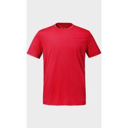 Sch&ouml;ffel Funktionsshirt SCH&Ouml;FFEL "CIRC T Shirt Tauron M", Jungen, Gr. 48, rot (2605, rot), Oberstoff: 100% Polyester, Rundhals, Shirts Funktionsshirt