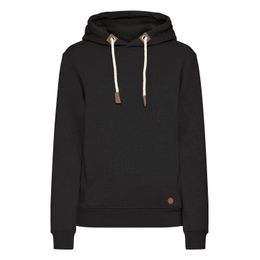Kapuzenpullover oxmo "Hoodie OXMille", Damen, Gr. S, schwarz, Obermaterial: 55% Polyester PES. 45% Baumwolle CO., Pullover Kapuzenpullover