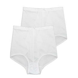 Sassa Mode Miederhose SASSA "2er Sparpack Miederhose Bodyforming", Damen, Gr. 80, wei&szlig; (wei&szlig; wei&szlig;), Stoff, Obermaterial: 80% Polyamid PA. 20% Elasthan EL., Unterhosen