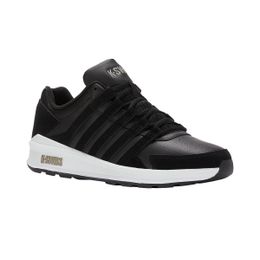 Sneaker K-Swiss "VISTA TRAINER", Herren, Gr. 47, schwarz, london fog, Leder, Schuhe Sneaker