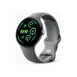 Google Pixel Watch 3 (WiFi) Sportarmband 45mm, Grau/Grau