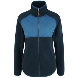 Kapuzenfleecejacke oxmo "Sweatjacke OXMalin", Damen, Gr. L, blau (insignia blau), Obermaterial: 100% Polyester PES., Jacken