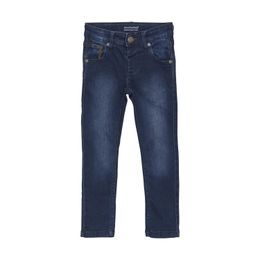 5-Pocket-Jeans Minymo "5-Pocket-Jeans MIJeans", Jungen, Gr. 98, N-Gr, blau (dunkelblau denim), Obermaterial: 80% Baumwolle CO. 19% Polyester PES. 1% Elasthan EL., Jeans 5-Pocket-Jeans