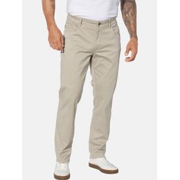 5-Pocket-Hose Jan Vanderstorm "Hose BRONKER", Herren, Gr. 56, N-Gr, wei&szlig; (beige), Obermaterial: 98% Baumwolle CO. 2% Elasthan EL., comfort fit, Hosen 5-Pocket-Hose