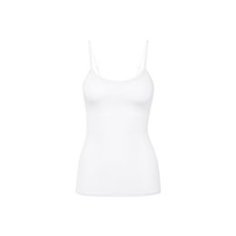 Unterhemd Calida "Unterhemd Natural Comfort Spaghetti-Top 1er Pack", Damen, Gr. 48-50, N-Gr, wei&szlig;, Obermaterial: 92% Baumwolle CO. 8% Elasthan EL., Unterhemden Unterhemd
