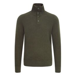 Troyer Casual Friday "Troyer CFKRISTIAN 0162 ribbed high neck knit", Herren, Gr. XXL, gr&uuml;n (deep depths), Grobstrick, Obermaterial: 100% Baumwolle CO., unifarben, Basic, normal, Pullover Troyer