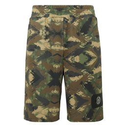 Jogg-Bermudas Plein Sport "Camouflage", Herren, Gr. XS, US-Gr&ouml;&szlig;en, 0550, camouflage, Obermaterial: 92% Polyester, 8% Elasthan, Hosen