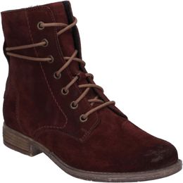 Stiefelette Josef Seibel "Sienna 70, carmin", Damen, Gr. 39, rot (carmin), Obermaterial: 100% Rindsleder Leather cow., Schuhe Stiefelette