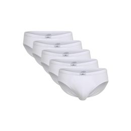 G&ouml;tzburg Slip G&Ouml;TZBURG "Slip 5er Pack", Herren, Gr. L, wei&szlig;, Obermaterial: 100% Baumwolle CO., Unterhosen Slip