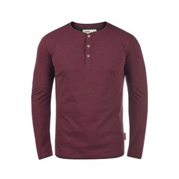 Rundhalsshirt INDICODE "Rundhalsshirt IDGifford", Herren, Gr. XXL, rot (wine), Obermaterial: 80% Baumwolle CO. 20% Polyester COOLMAX(R) PES(Coolmax)., Shirts Rundhalsshirt