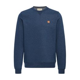Longpullover Blend "Sweater BHPova", Herren, Gr. S, blau (marineblaus melange), Obermaterial: 60% Baumwolle CO. 40% Polyester PES., Pullover Longpullover