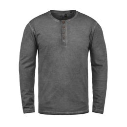 !Solid Rundhalsshirt SOLID "Rundhalsshirt SDTimur", Herren, Gr. XL, grau (dunkelgrau), Web, Obermaterial: 100% Baumwolle CO., Casual, regular fit, Rundhals, Shirts Rundhalsshirt